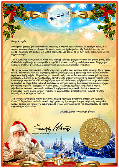 Christmas Message From Santa - Santa Letters And Videos From Elfi